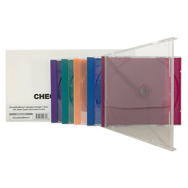 (50) CheckOutStore Standard Single 1-Disc CD Jewel Cases (Assorted ...
