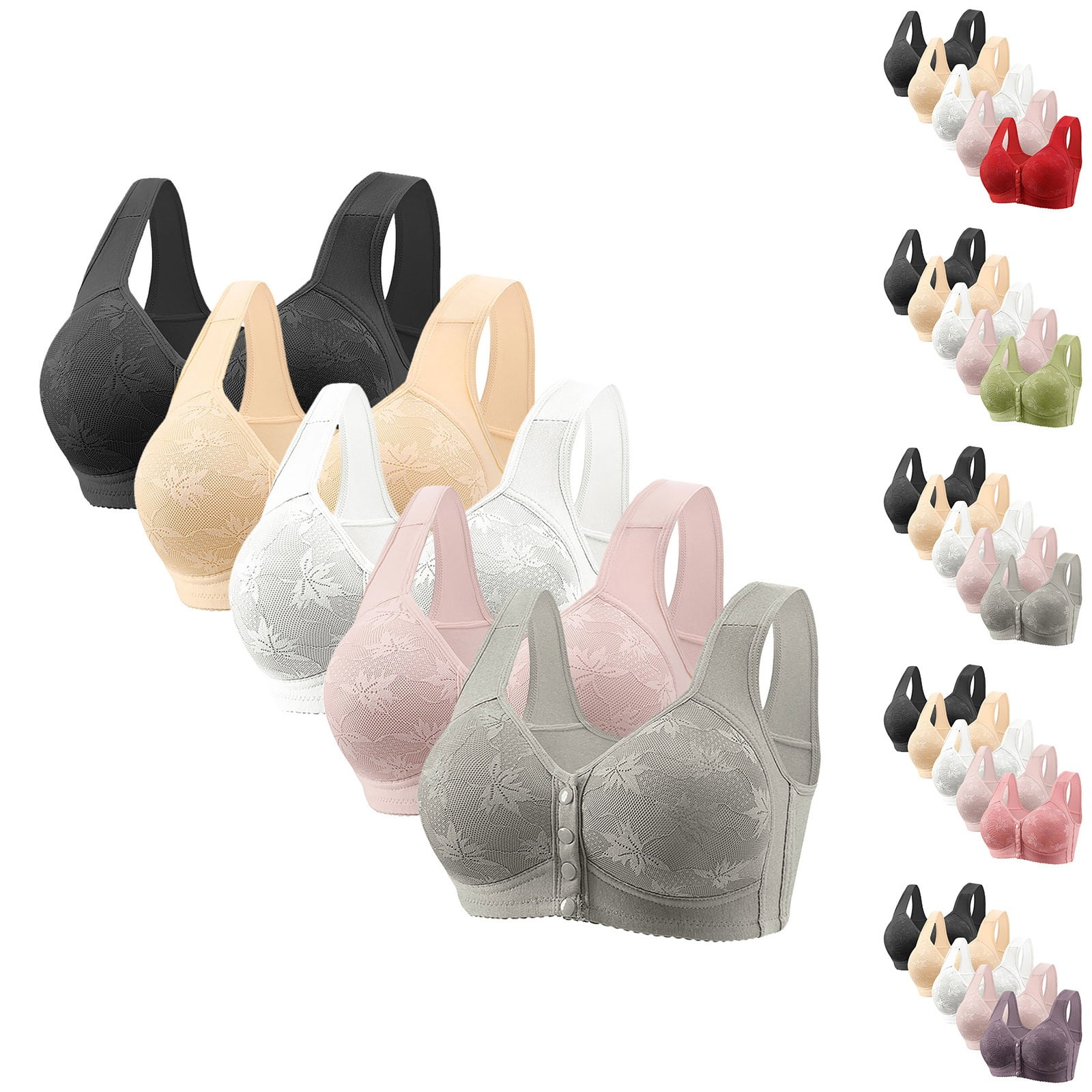 Summer Fashion Plus Size Sports Bras for Women Sexy Non Magnetic And ...