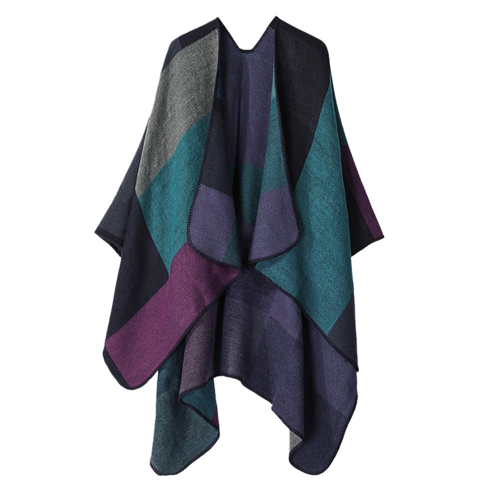 50% off Clearance Wraps for Women Women's Plaid Shawl Wraps Open Front ...