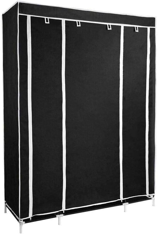 50" Closet Storage Portable Organizer Wardrobe Clo Shoe Organizer ...