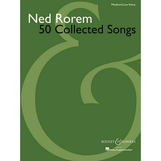 50 Collected Songs: Medium/Low Voice (Paperback) by Mr. Ned Rorem - Walmart.com