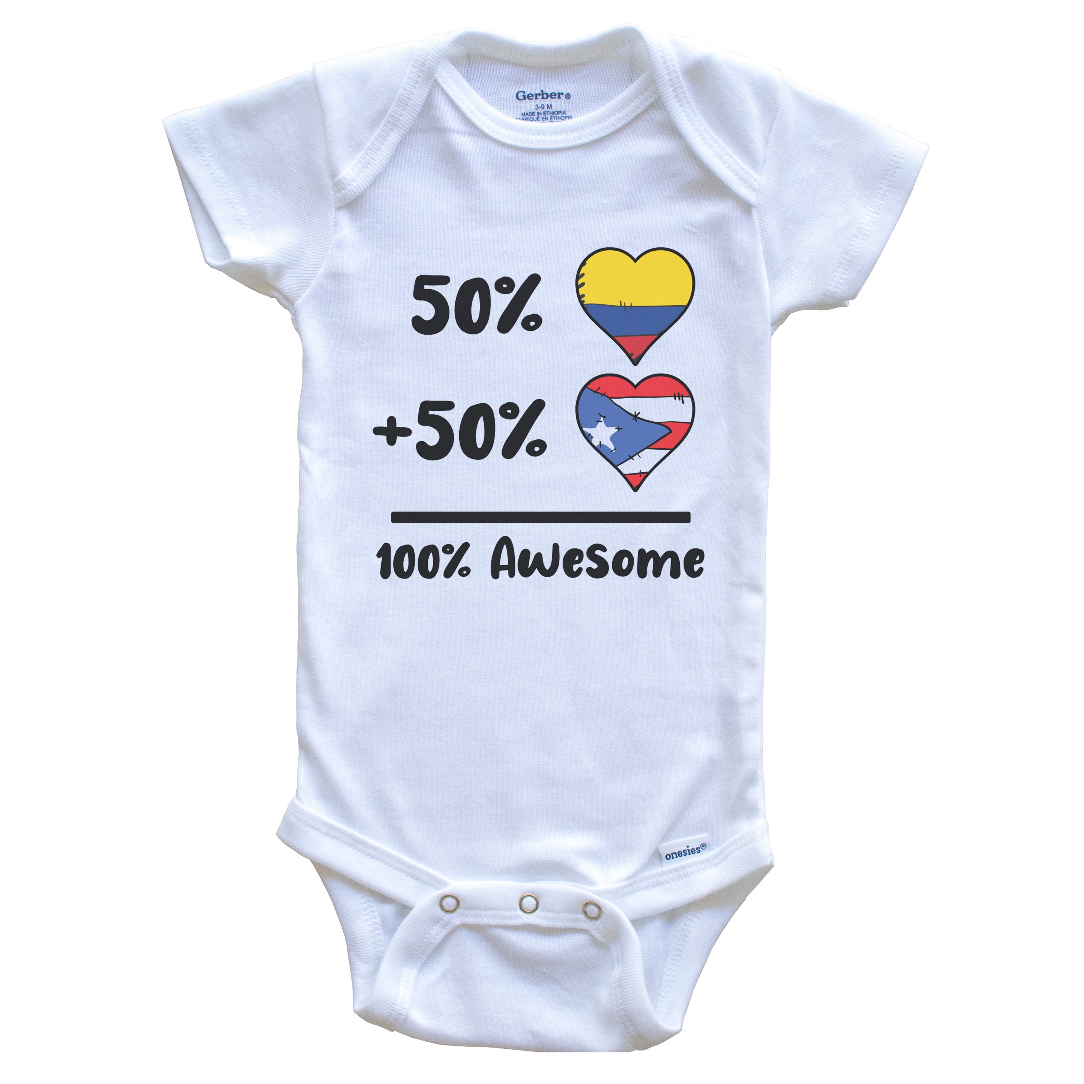 50% Colombian Plus 50% Puerto Rican 100% Awesome Colombia Puerto Rico ...