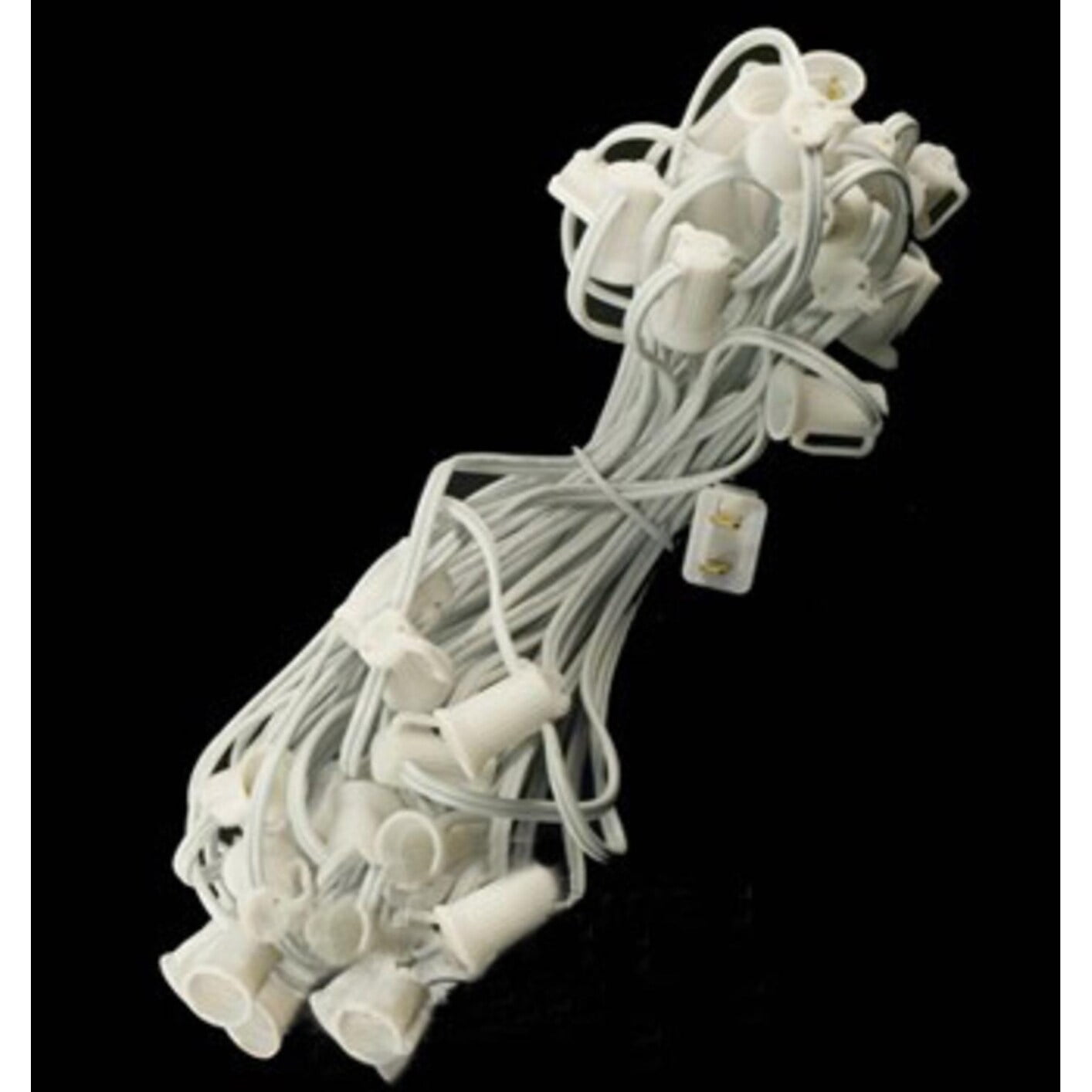 Northlight 50' White Commercial C7 Christmas Light Socket Set - Walmart.com