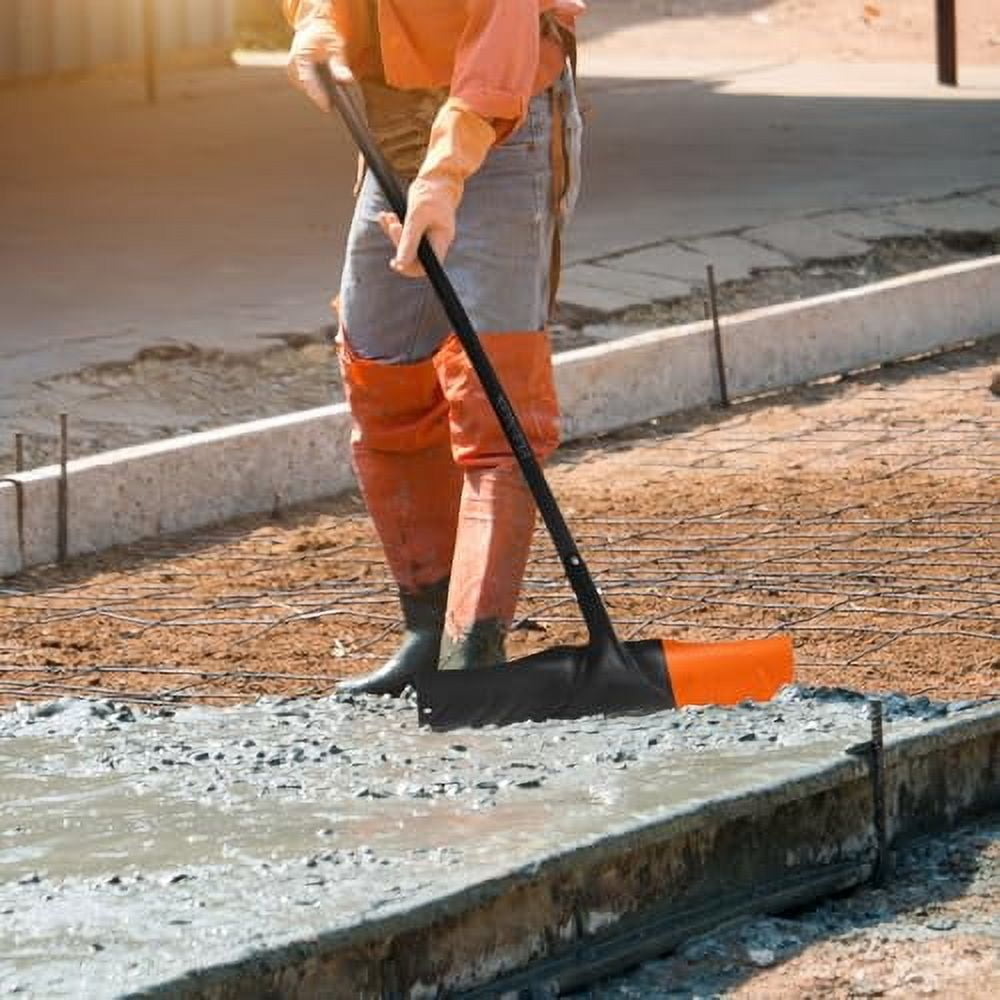 50" Concrete Placer 20" Wide Blade with Metal Handle, Concrete Rake ...