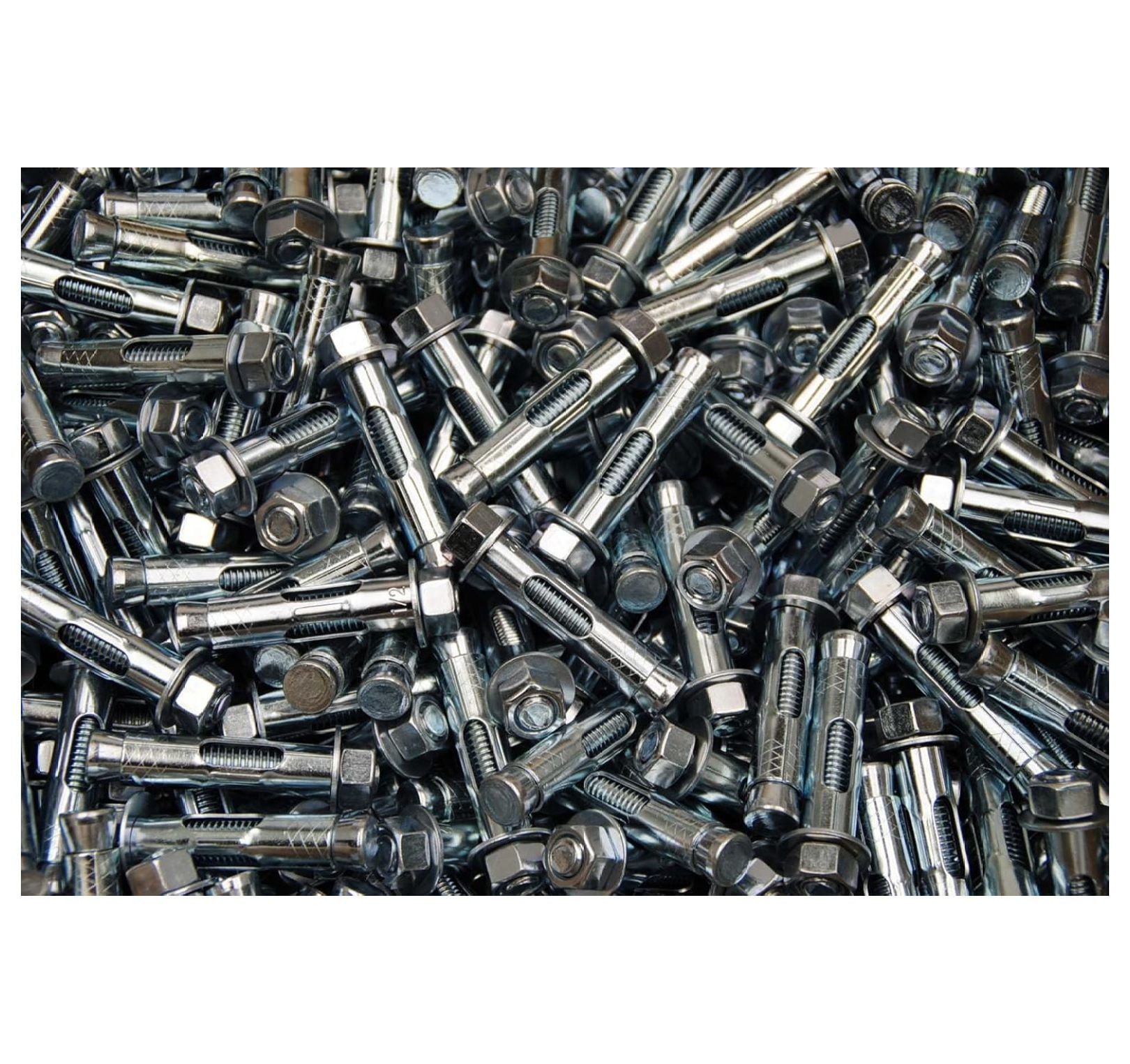 (50) Concrete Sleeve Anchors 1/2 x 2-1/4 Includes Nuts & Washers ...