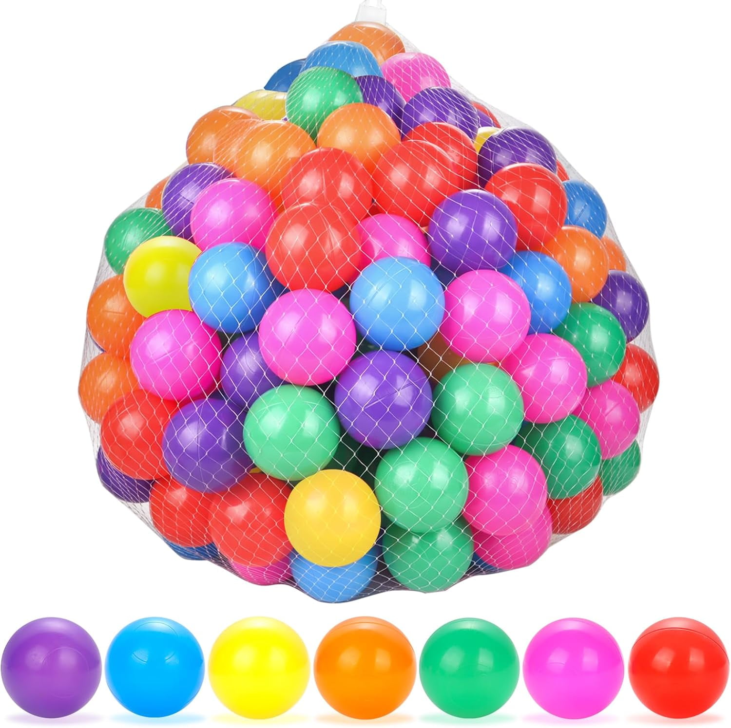 50 Count Ball Pit Balls for Kids, Plastic Balls for Ball Pit, 2.2 ...