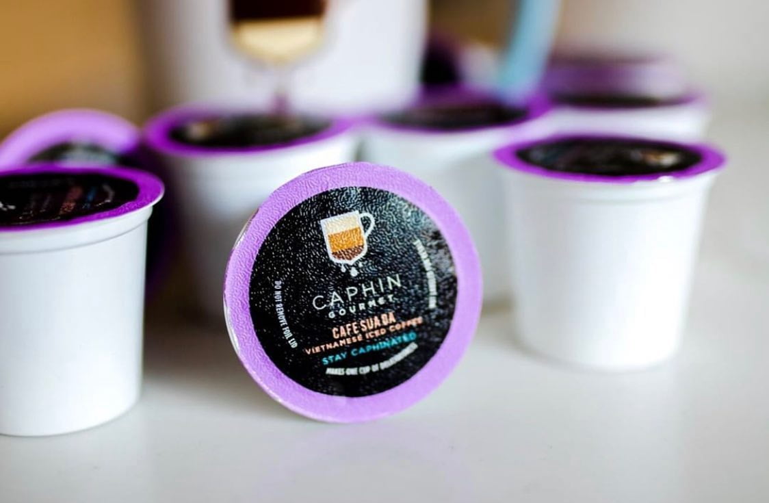 Caphin Gourmet Cafe Sua Da Vietnamese Coffee, 50 Single-Serve Pods for ...