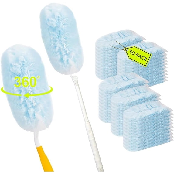 50 Count Duster Refills Compatible with Dusters, 360? Heavy Duty Duster ...