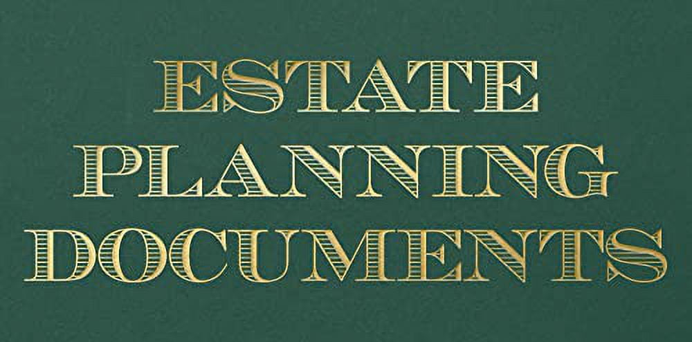 50 Count, Green, Estate Planning Documents Pocket Folders, Gold Foil ...