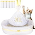50 Count Litter Box Liners 36"x18", Disposable Cat Litter Box Bags for ...