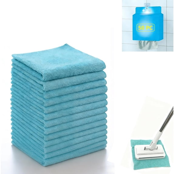 50 Count Replacement Cloths for Snap Grip Mini Mop, High Absorbency ...