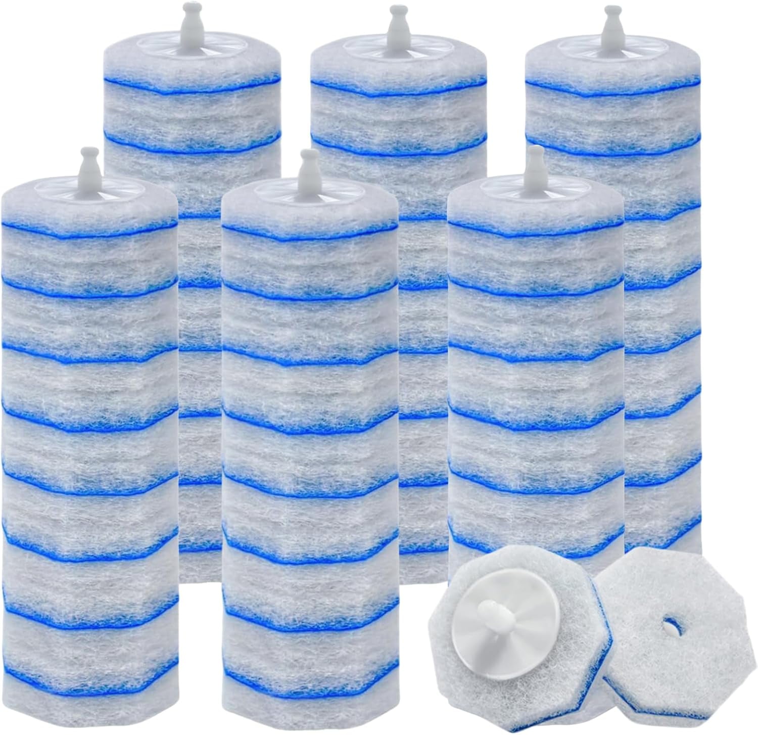 50 Count Toilet Wand Refills Disposable Toilet Brush Replacement Heads ...