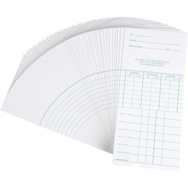 TOPS Employee Time Card, Weekly, 4 1/4 x 6 3/4, 100/Pack -TOP3016 ...