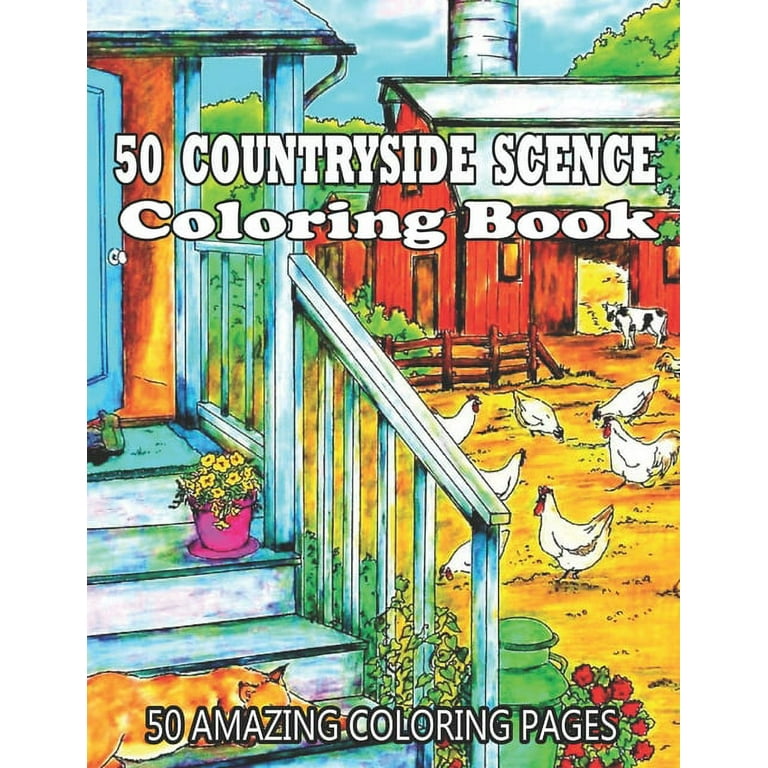 coloring pages of barns