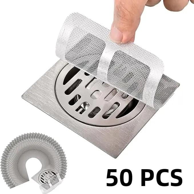 50 Counts Floor Drain Filter Screen, Portable Drain Strainer Cover for ...