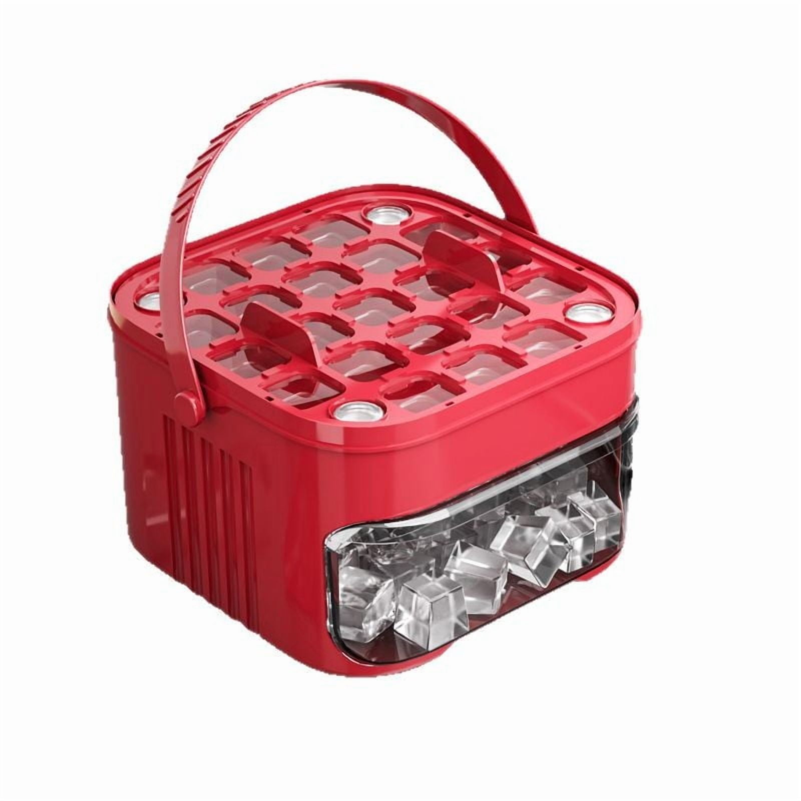 50-Cube Ice Maker with Easy Press Cap with Easy-press Lid Large ...