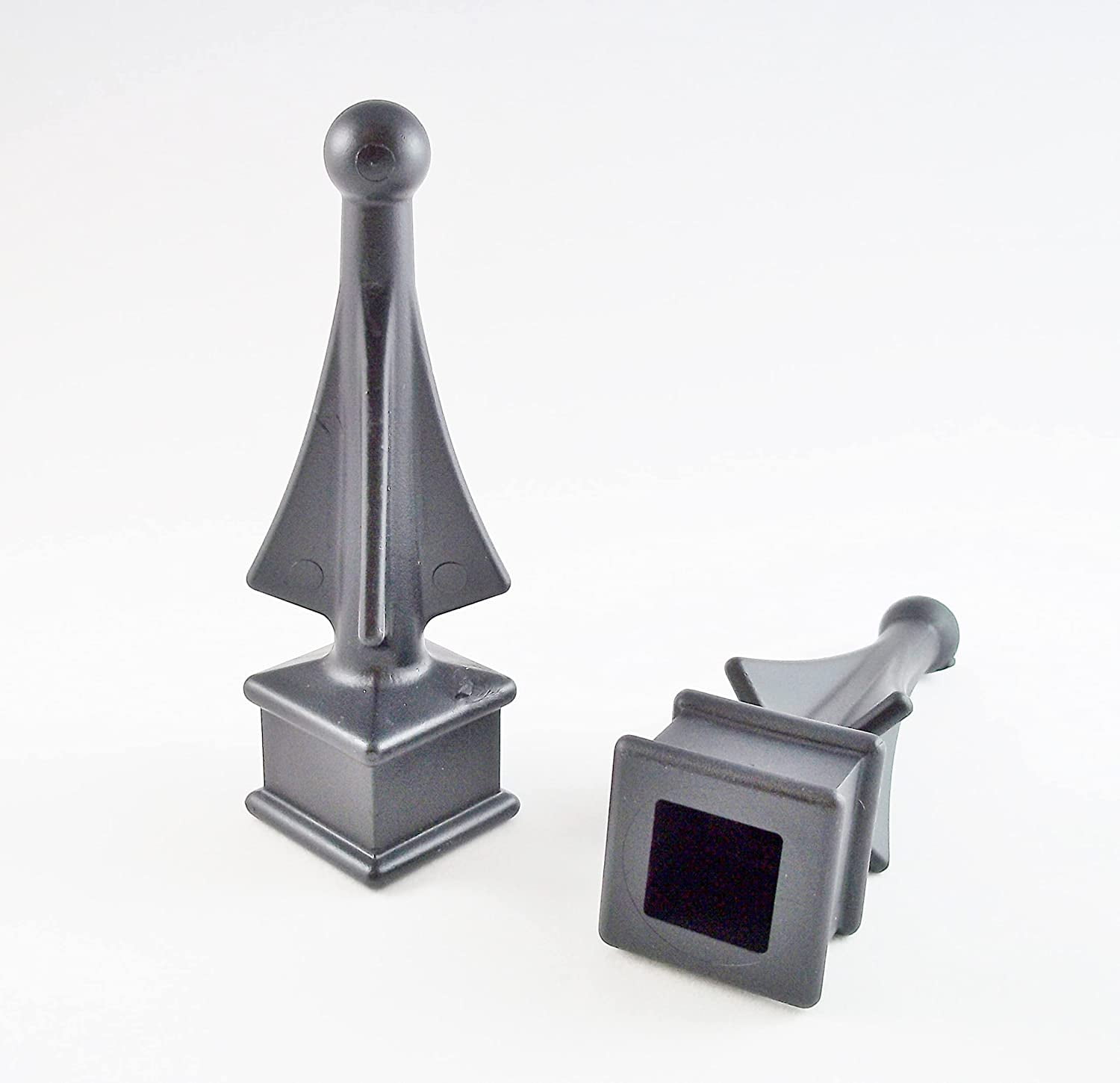 50 Each for 5/8” Black Plastic Finial Tops for Iron Picket Fence 4 ...