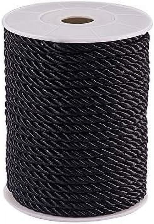 50 Feet Twisted Cord Rope Craft Nylon Rope 5mm 3 Strand Multipurpose ...