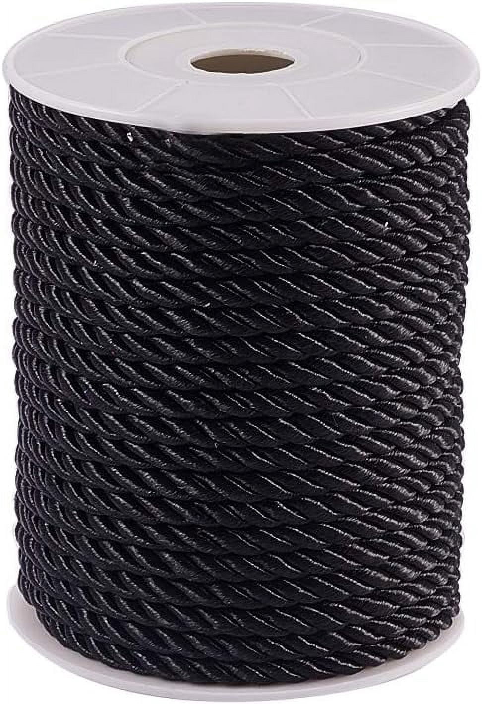 50 Feet Twisted Cord Rope Craft Nylon Rope 5mm 3 Strand Multipurpose ...