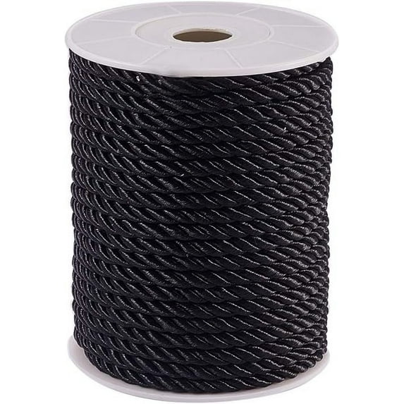 50 Feet Twisted Cord Rope Craft Nylon Rope 5mm 3 Strand Multipurpose ...