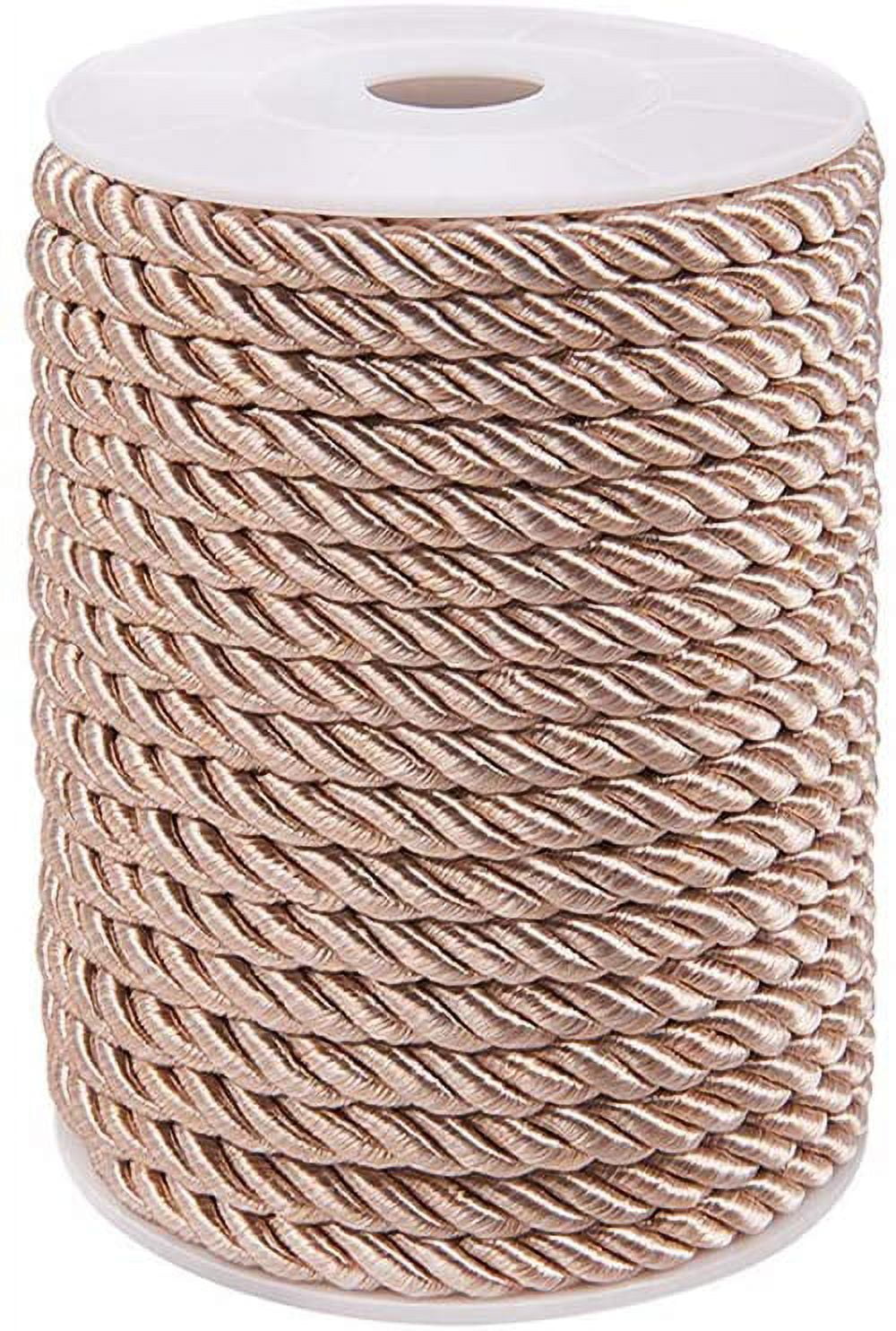 50 Feet Twisted Cord Rope Craft Nylon Rope 5mm 3 Strand Multipurpose ...