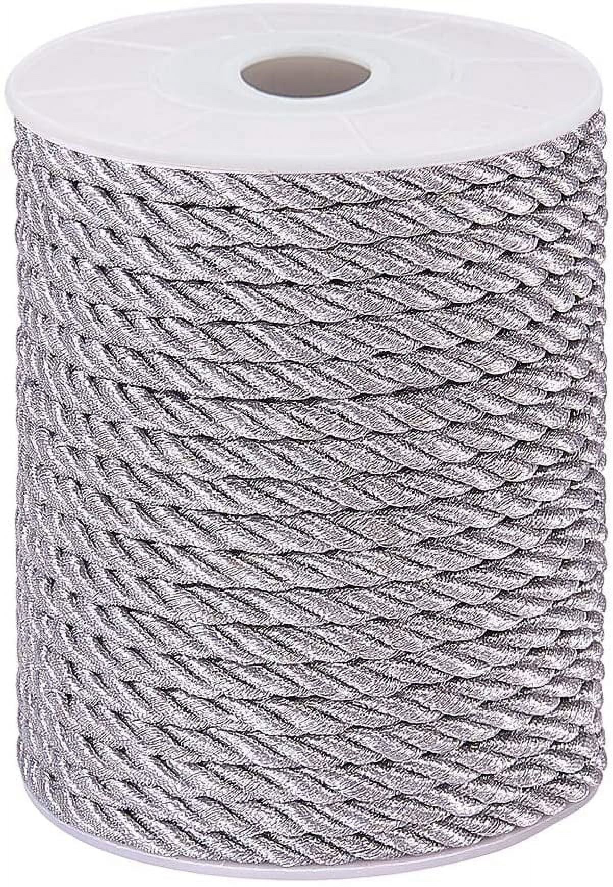 50 Feet Twisted Cord Rope Craft Nylon Rope 5mm 3 Strand Multipurpose ...