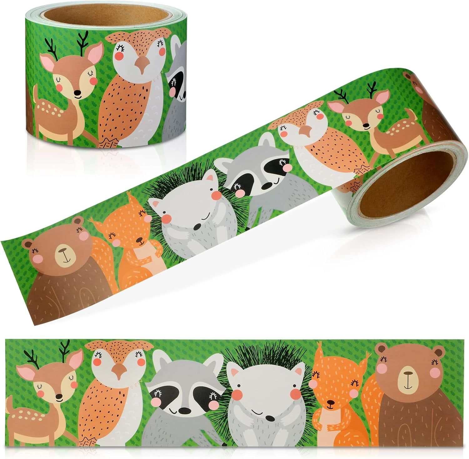 50 Feet Woodland Animal Bulletin Board Borders, Woodland Theme ...