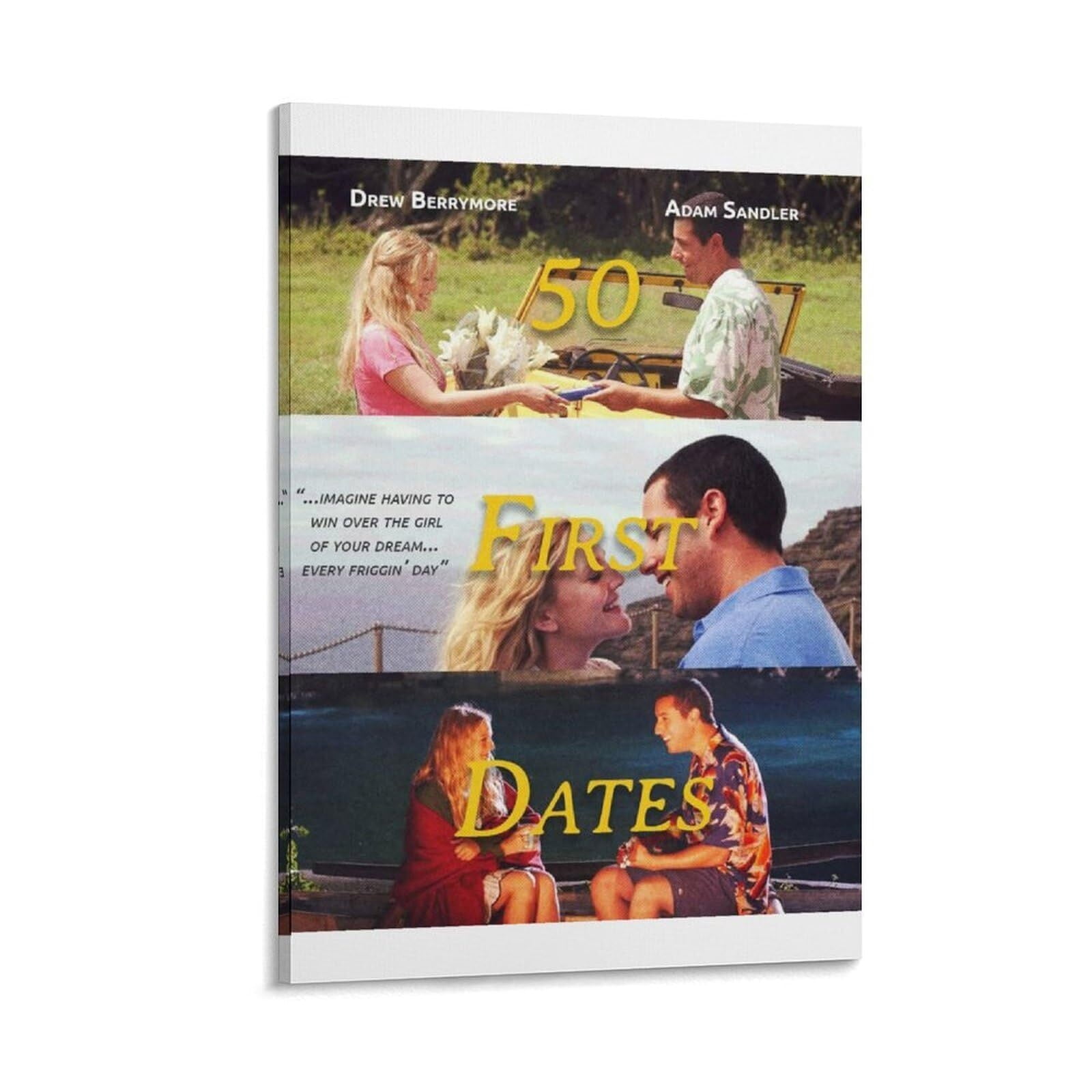 50 First Dates Movie Poster Tropical Beach And Sunset Artworks Canvas ...