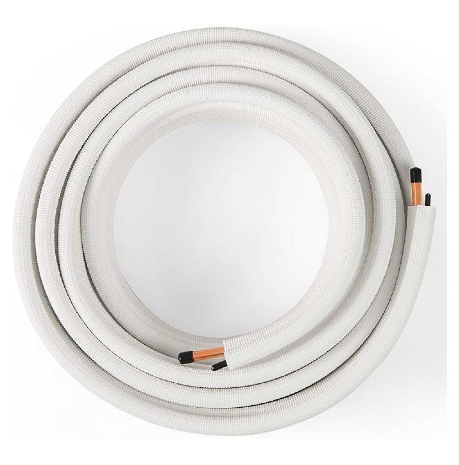 50 Ft. Mini Split Line Set, 1/4”&1/2” O.D. Copper Pipes Tubing with 3 ...