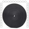 50 Ft x 1/2 In Tie, Double Sided Hooks 40 Metal Buckles, Adjustable ...