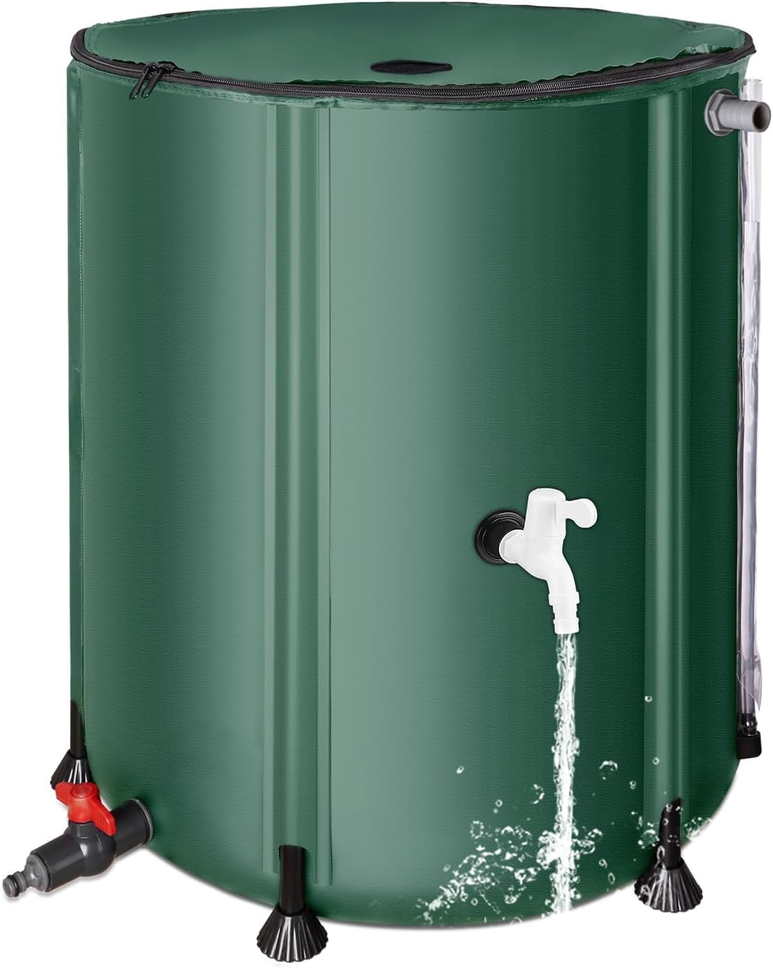50 Gallon / 200L Collapsible Rain Barrel, Foldable PVC Rain Barrels to ...