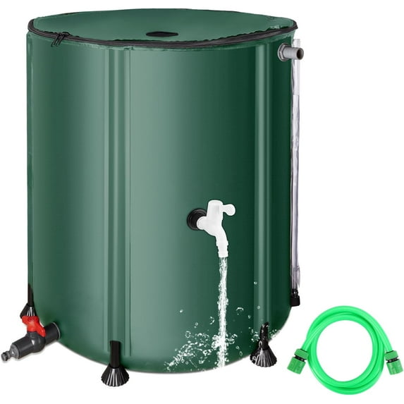 50 Gallon / 200L Collapsible Rain Barrel, Foldable PVC Rain Barrels to ...