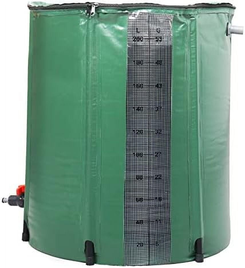 50 Gallon Collapsible Rain Barrel, Portable Rainwater Collection System ...