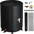 50 Gallon Collapsible Rain Barrel, Water Storage Tank, Portable ...