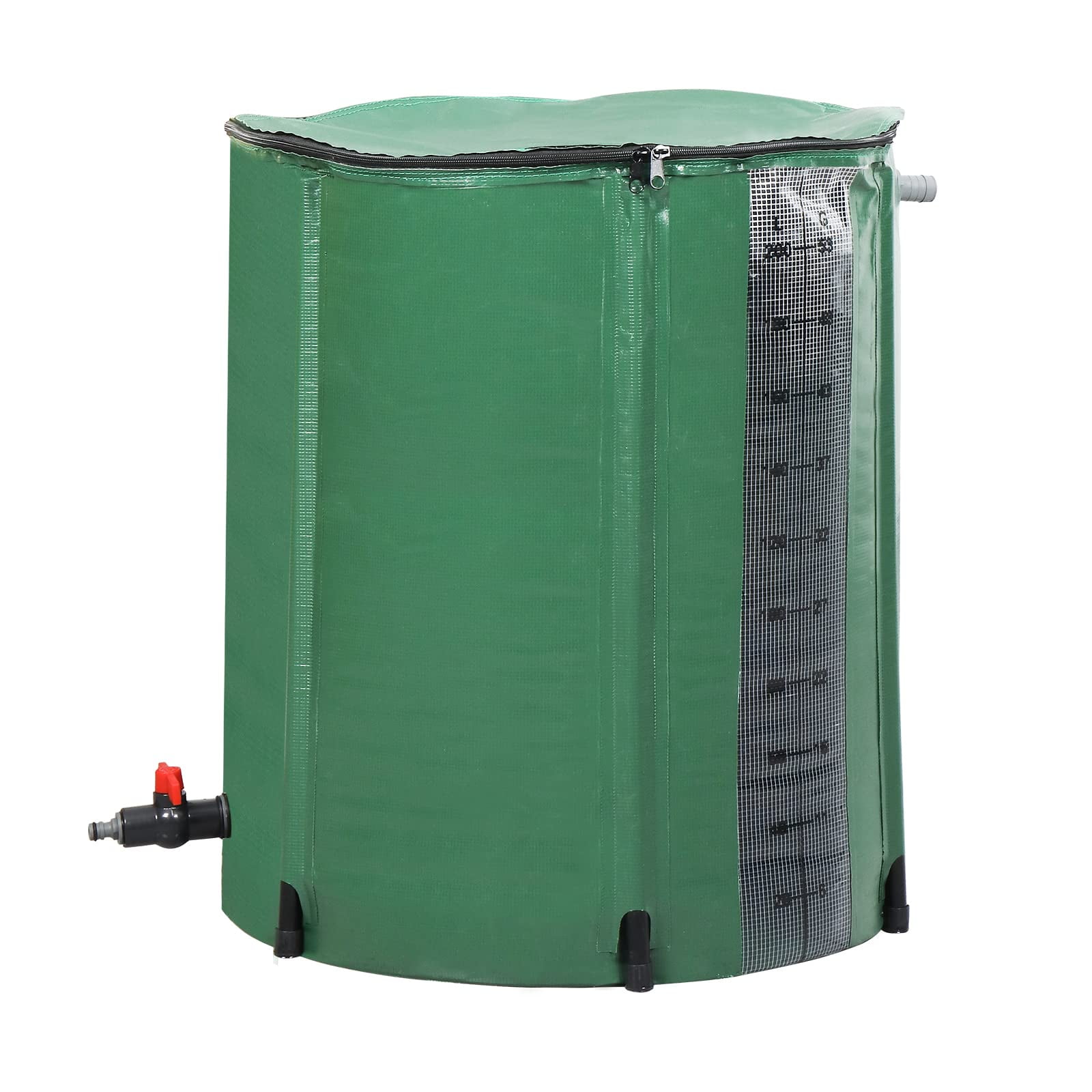 50 Gallon Garden Rainwater Collector with Measurable Volume Indicators ...