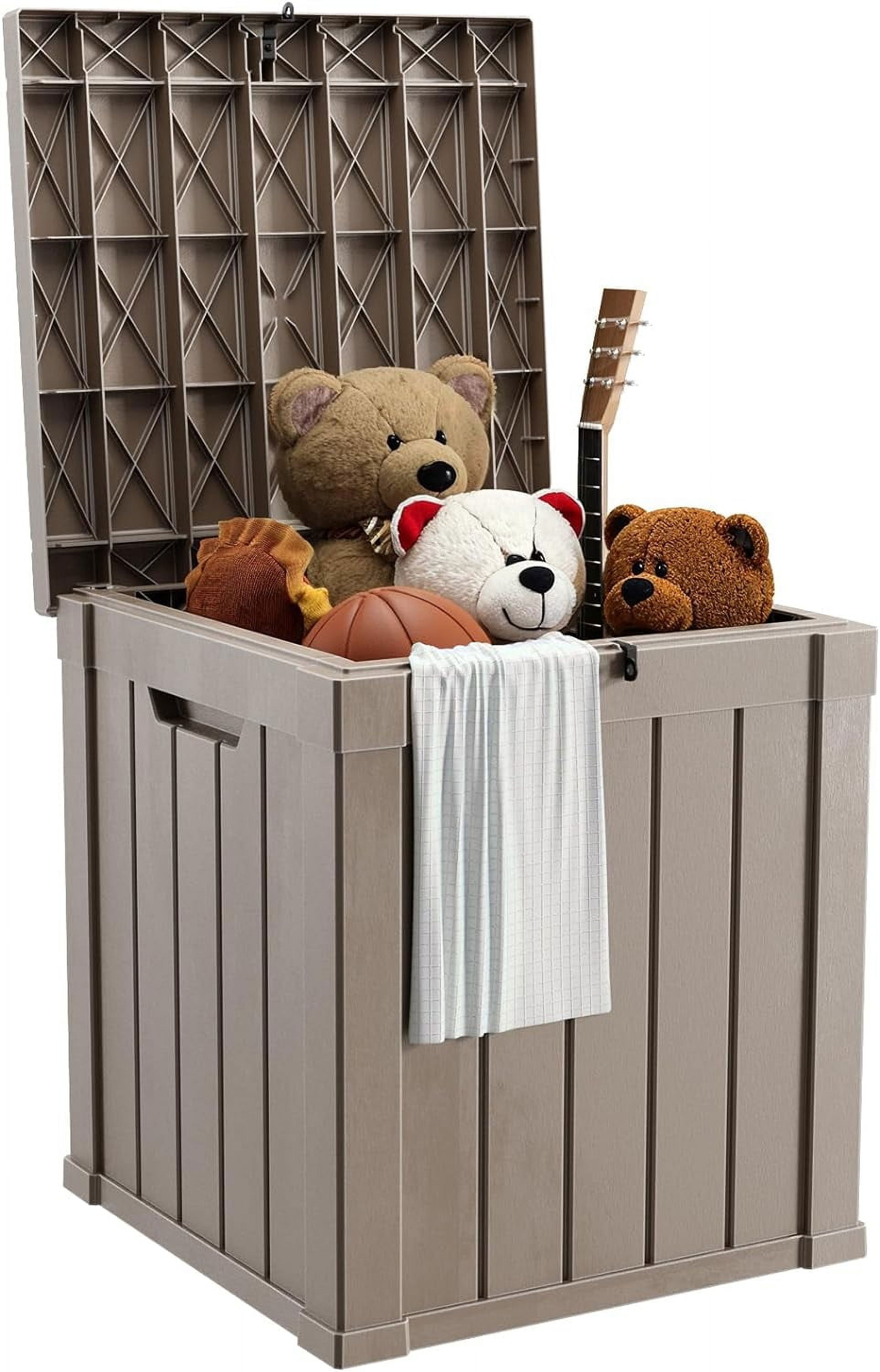 50 Gallon Deck Box, Outdoor Storage Box for Patio Cushion, Sports ...