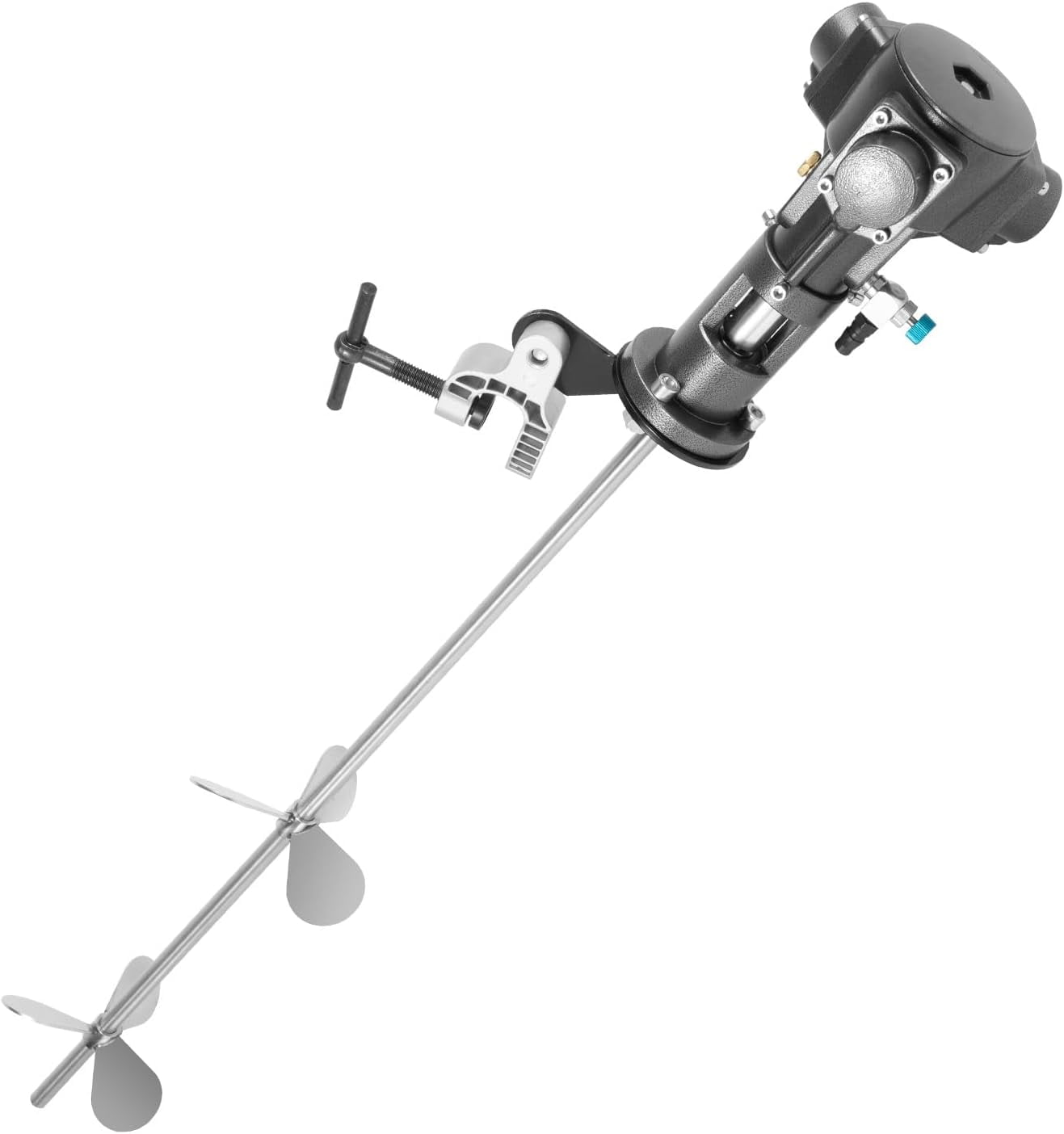 50 Gallon Pneumatic Bracket Mixer 1/2HP Tank Barrel Air Mix Clip Paint ...