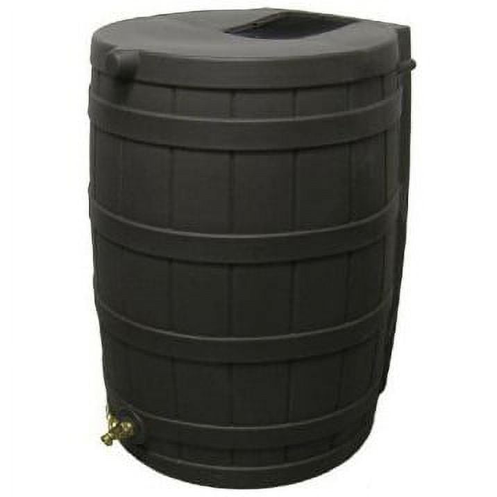 50-Gallon Rain Wizard Rain Barrel in Black - Walmart.com