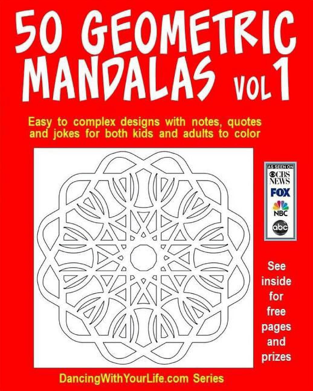 50 Geometric Mandalas Vol1: Easy to Complex Designs with Notes, Quotes ...