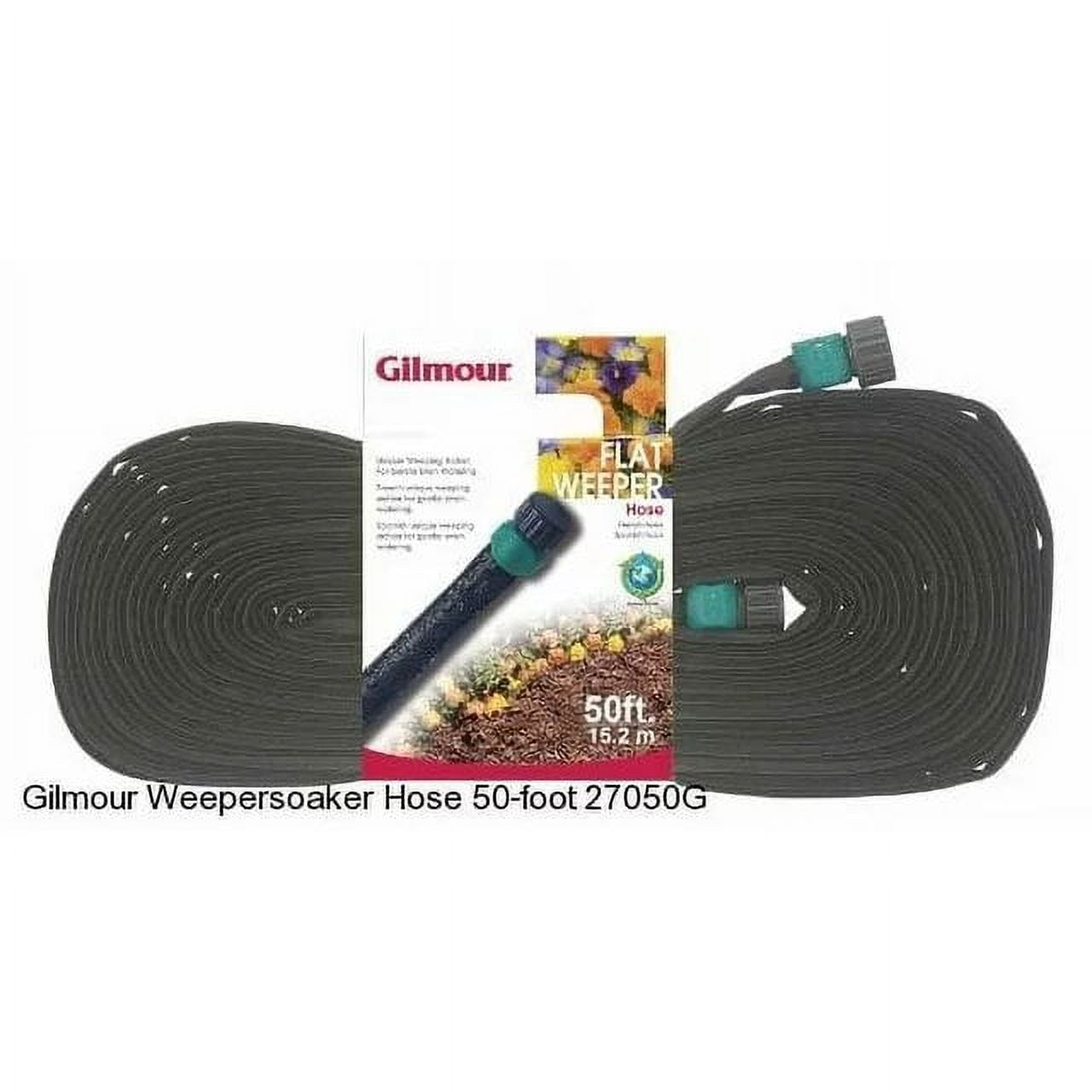 Gilmour 50' Flat Weeper/Soaker Garden Hose for Lawn, Yard, and Tree ...