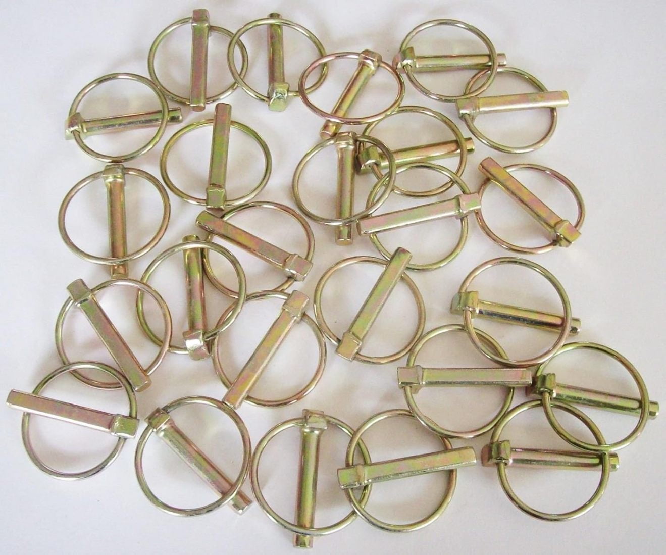 50 Goliath Industrial 5/16" Lynch Pin 3 Point 3PT Hitch Clips Tractor ...