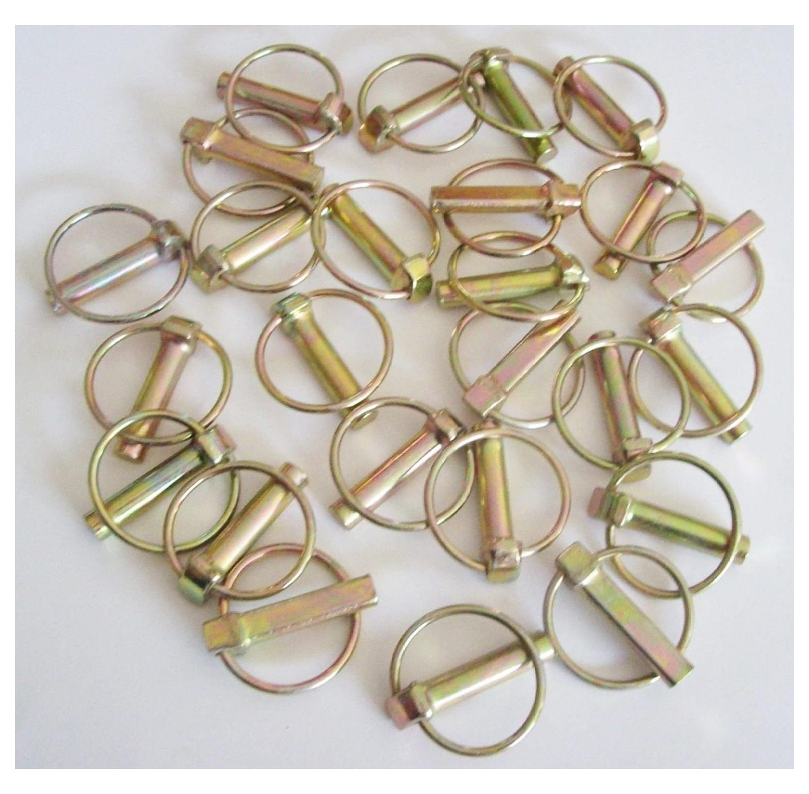 50 Goliath Industrial 7/16" Lynch Pin 3 Point 3PT Hitch Clips Tractor ...