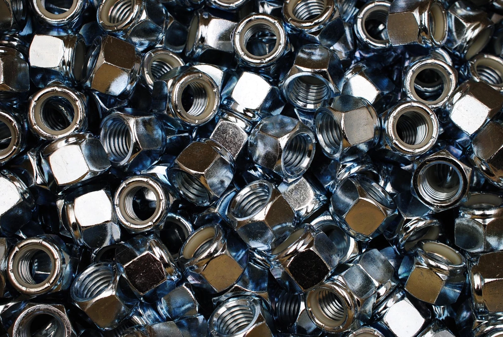 (50) Grade A Nyloc 3/4-10 Hex Locking Nuts Coarse Thread Zinc Plated ...