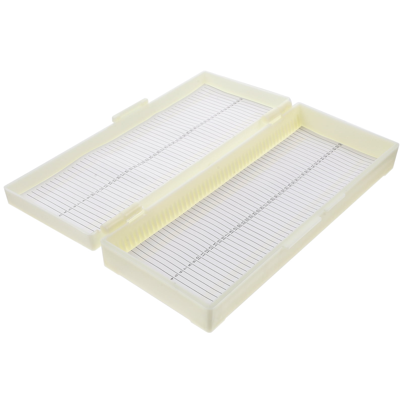 50 Grid Microscope Slide Storage Organizer Microscope Slide Storage ...