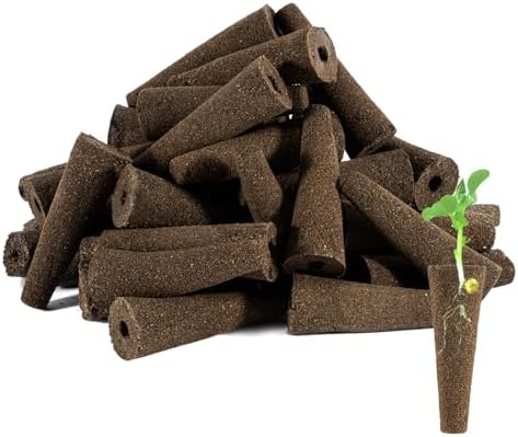 50 Grow Sponges for Hydroponics - Seed Pods for Garden Seed Starter ...