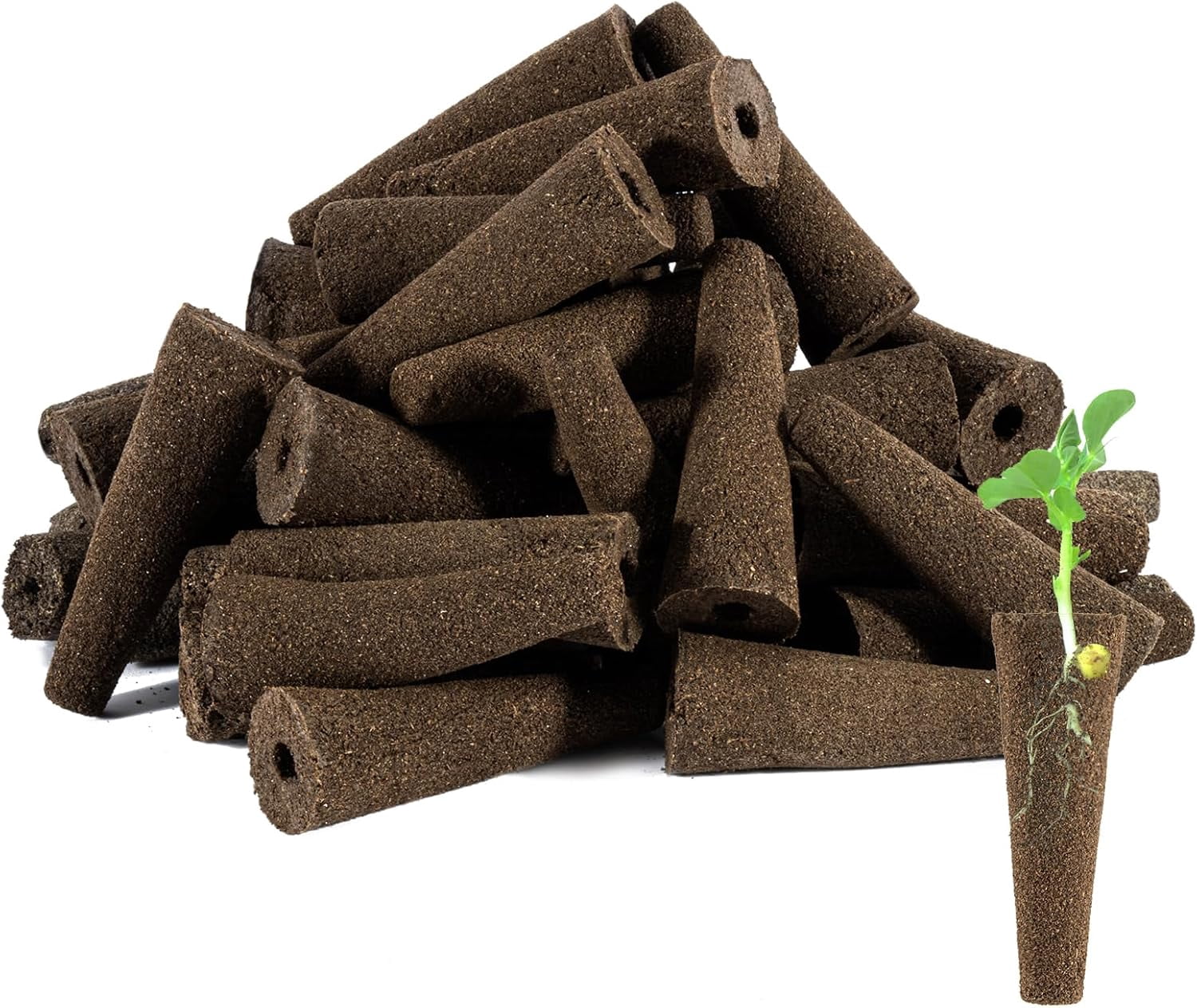 50 Grow Sponges for Hydroponics - Seed Pods for Garden Seed Starter ...