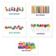 50 Happy Birthday Postcards - 5 Fun Birthday Designs - 4" x 6 ...