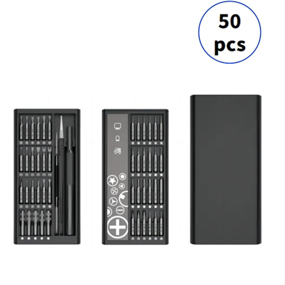 50 In 1 Manual Screwdriver Set Alloy Steel Magnetic Precision Double Tip Bits - Walmart.com