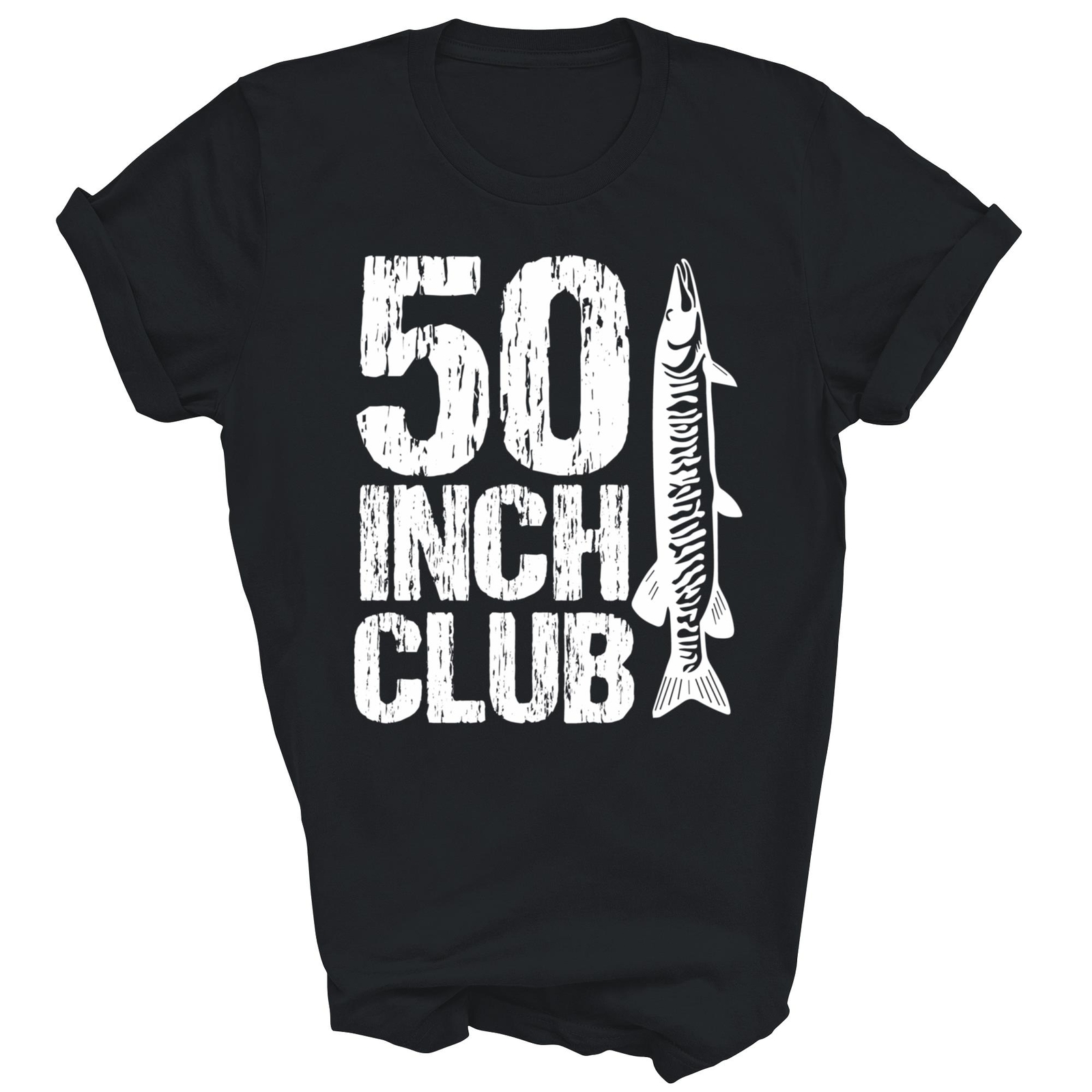 50 Inch Club Musky Fishing Muskie Fisherman Funny Unisex Shirt Gift ...