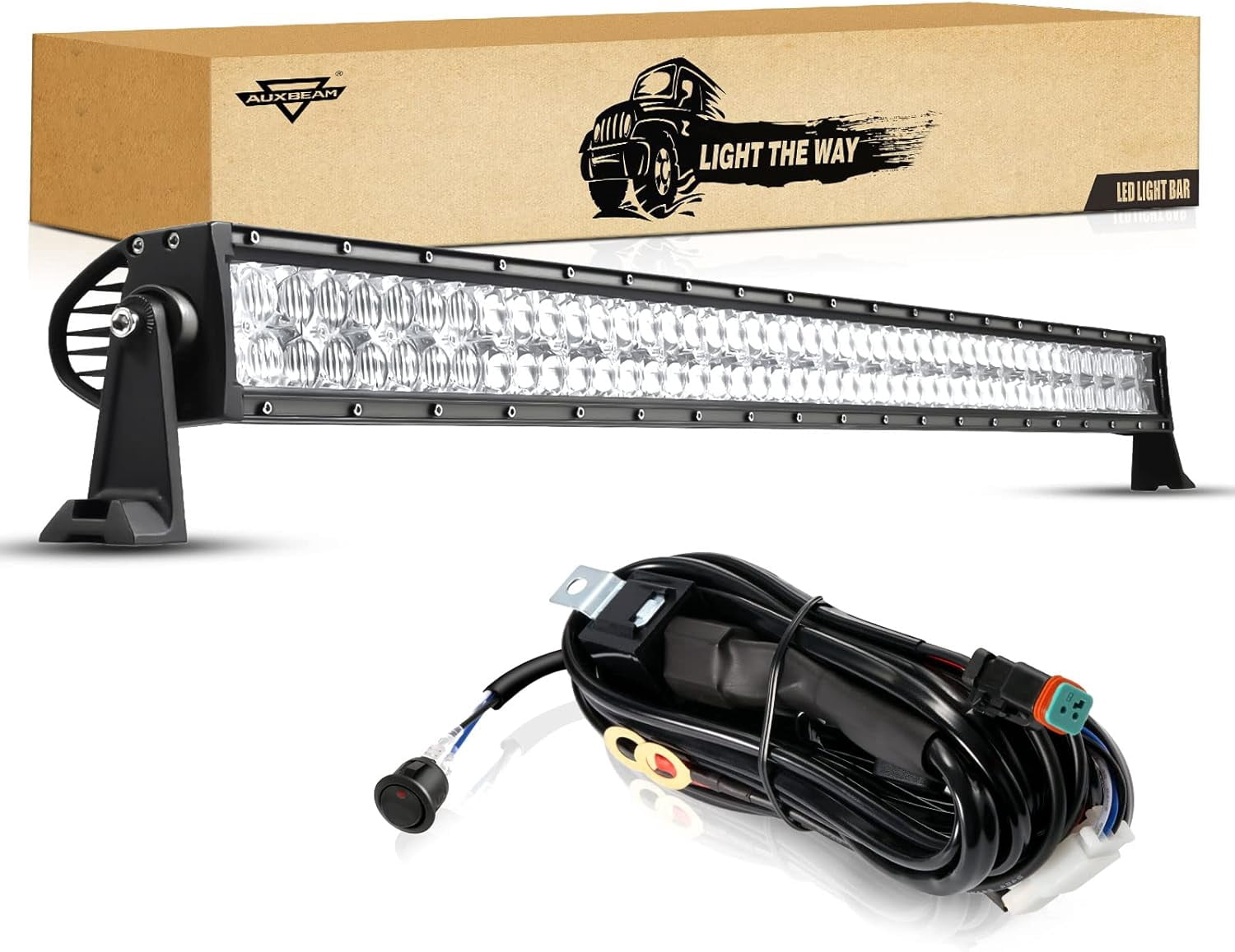 50 Inch Light Bar, 288W Spot Flood Combo Beam Bar, Series Work Driving ...